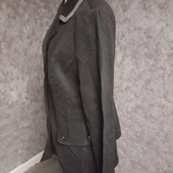 CAbi | Jackets & Coats | Cabi Gray Ponte Blazer 330 Medium | Poshmark